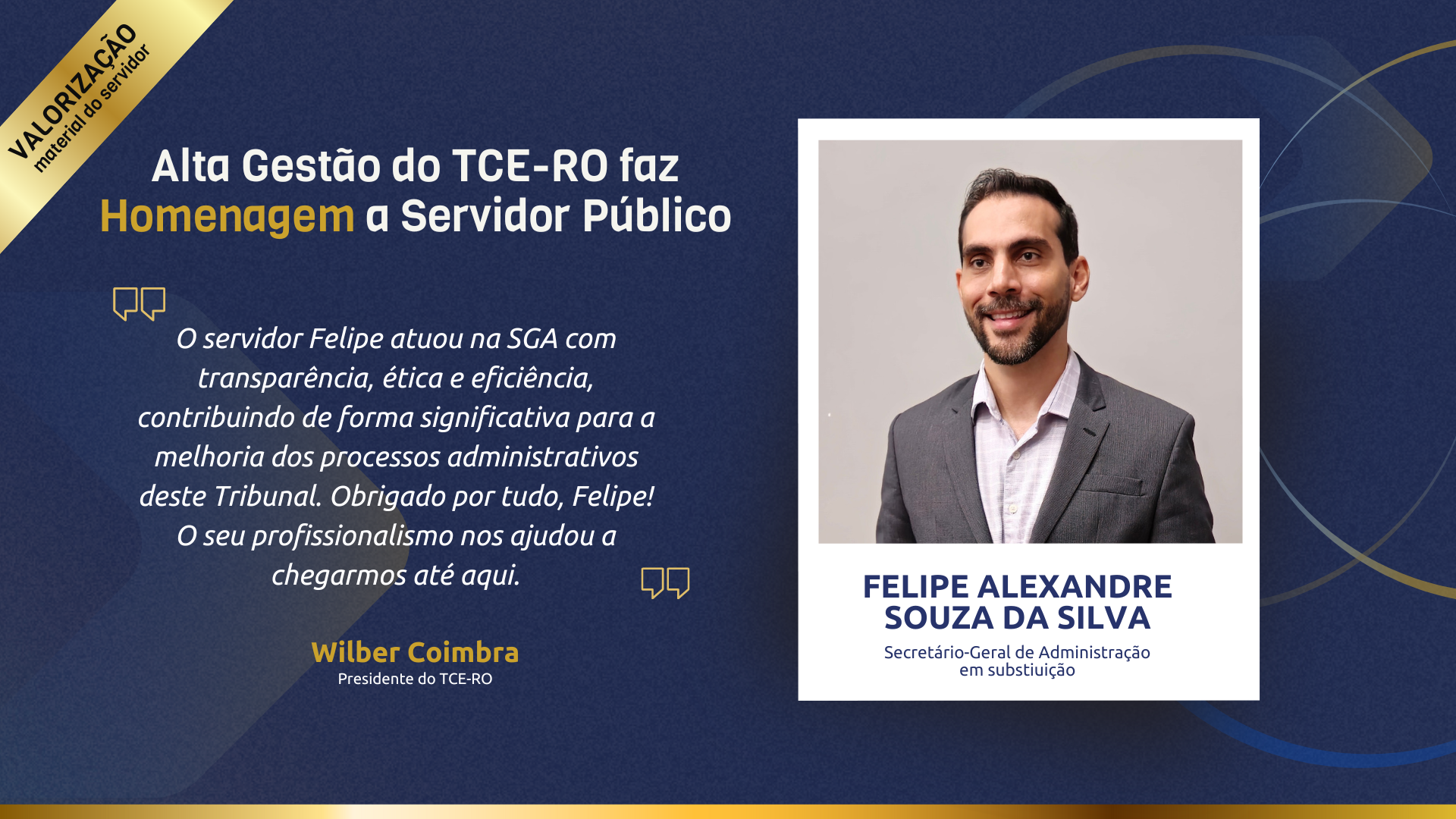 Alta Gestão do TCE-RO faz Homenagem a Servidor Público – TCE-RO ...
